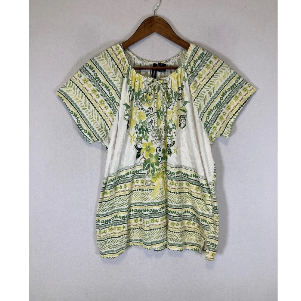 jason maxwell | Tops | Boho Cottagecore Jason Maxwell Women Pm Green ...